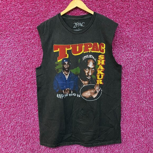 2Pac | Shirts | Tupac Shakur Keep Ya Head Up Collage Sleeveless Tshirt ...